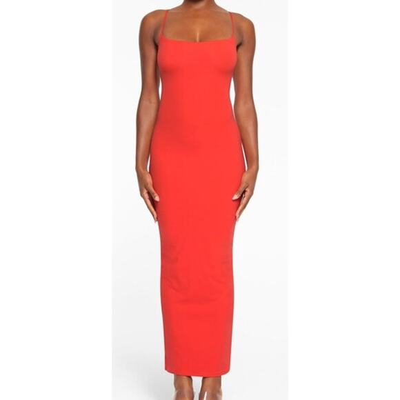 SKIMS | Dresses | Skims Fits Everybody Long Slip Dress Sleeveless ...